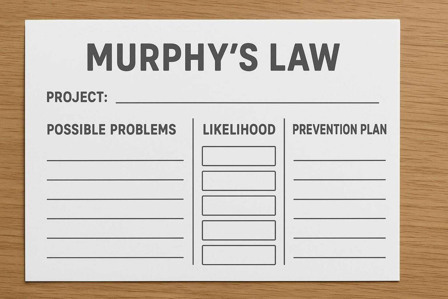 What is Murphy's Law Mental Model?